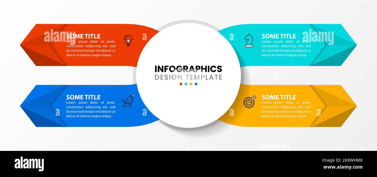 Infographic design template. Creative concept with 4 steps. Can be used ...