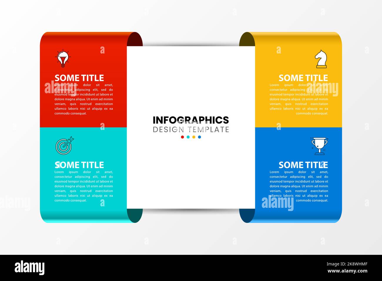Infographic design template. Creative concept with 4 steps. Can be used ...