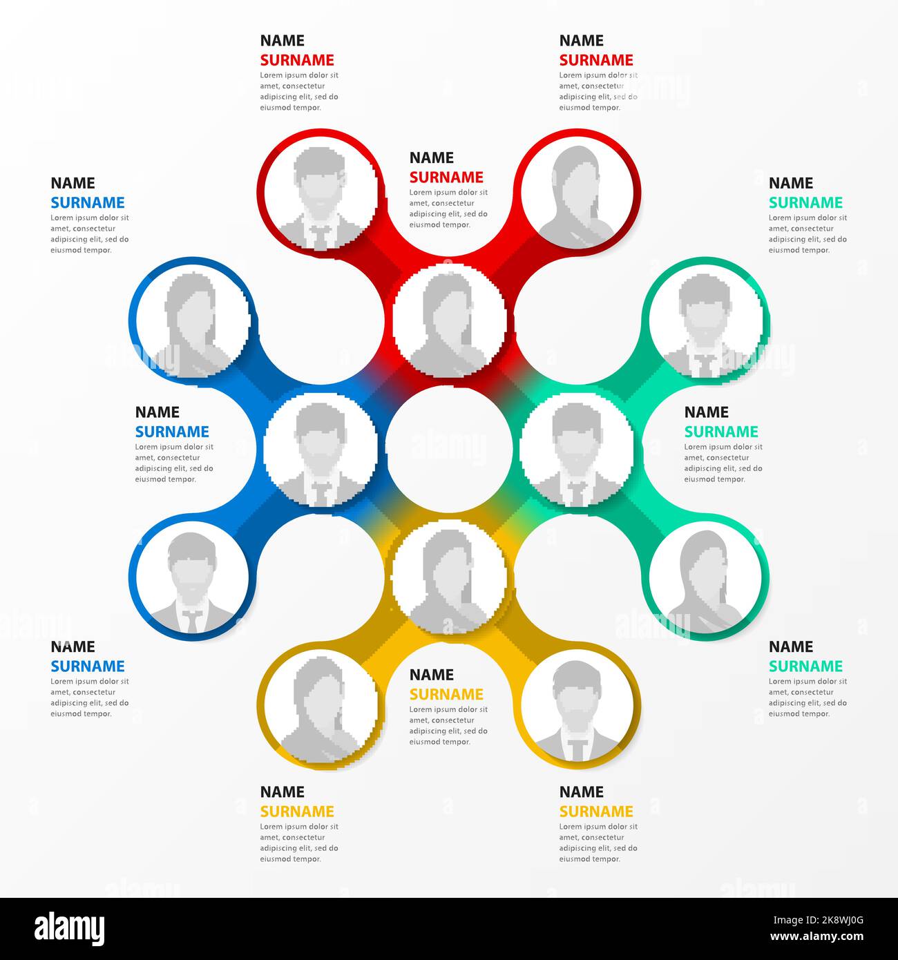 Infographic design template. Organization chart. Business hierarchy ...
