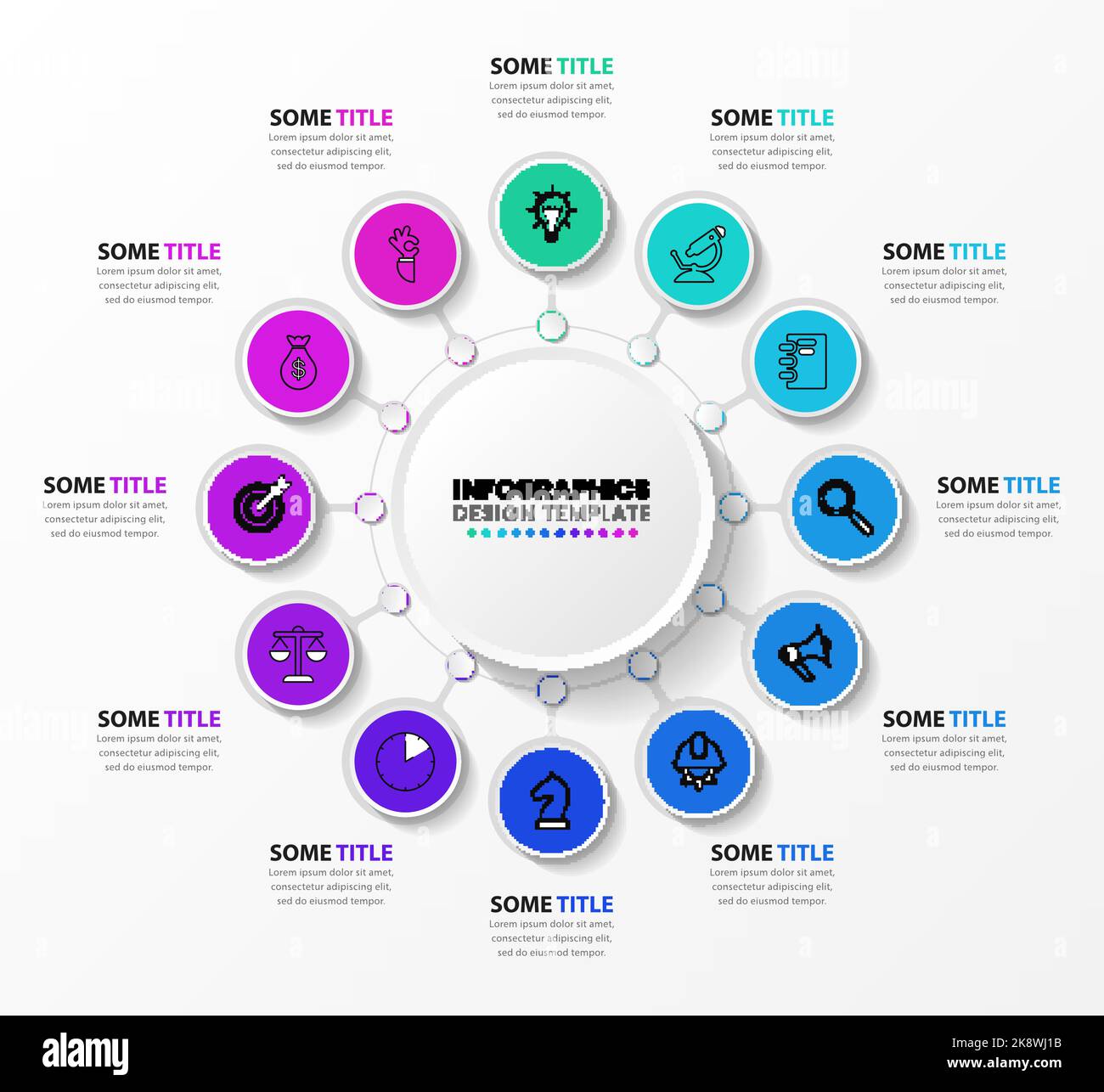 12 steps infographic hi-res stock photography and images - Alamy