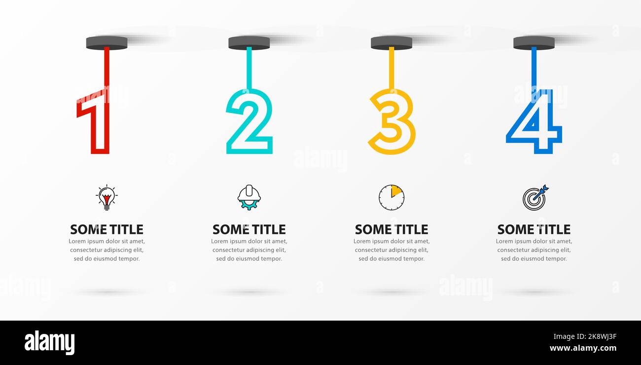 Infographic design template. Creative concept with 4 steps. Can be used ...