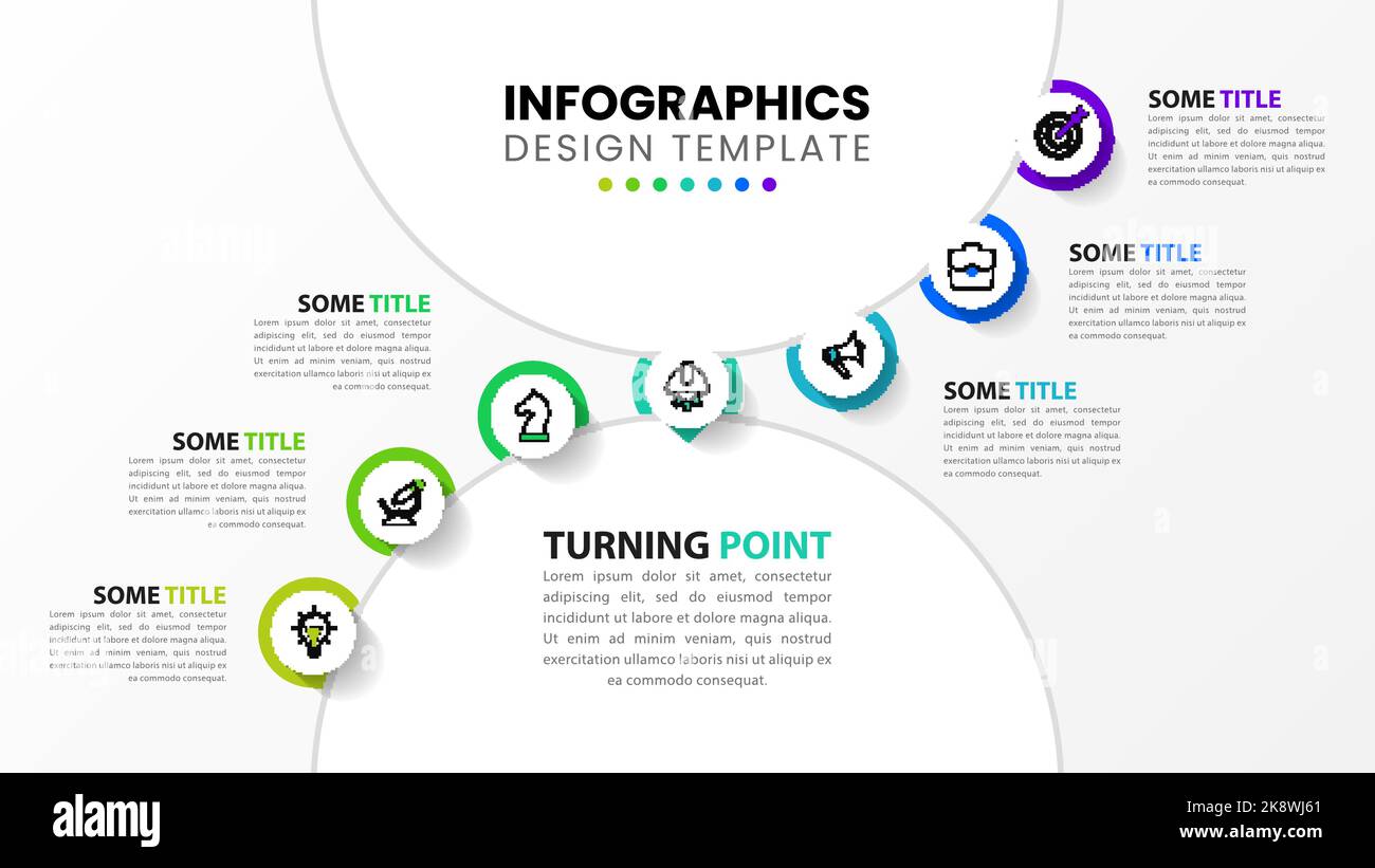 Infographic design template. Creative concept with 7 steps. Can be used ...