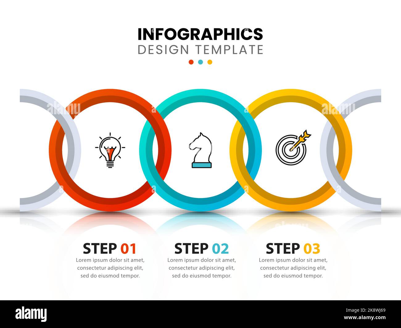 Infographic design template. Creative concept with 3 steps. Can be used ...