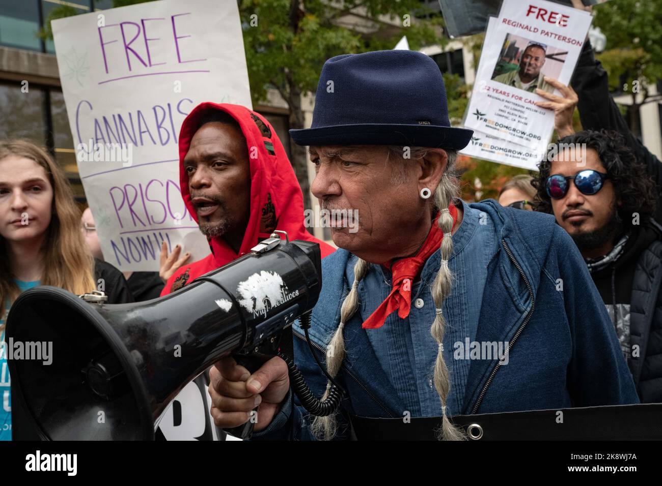 Washington, D.C. Oct. 24, 2022. Cannabis rights advocate Steve DeAngelo ...