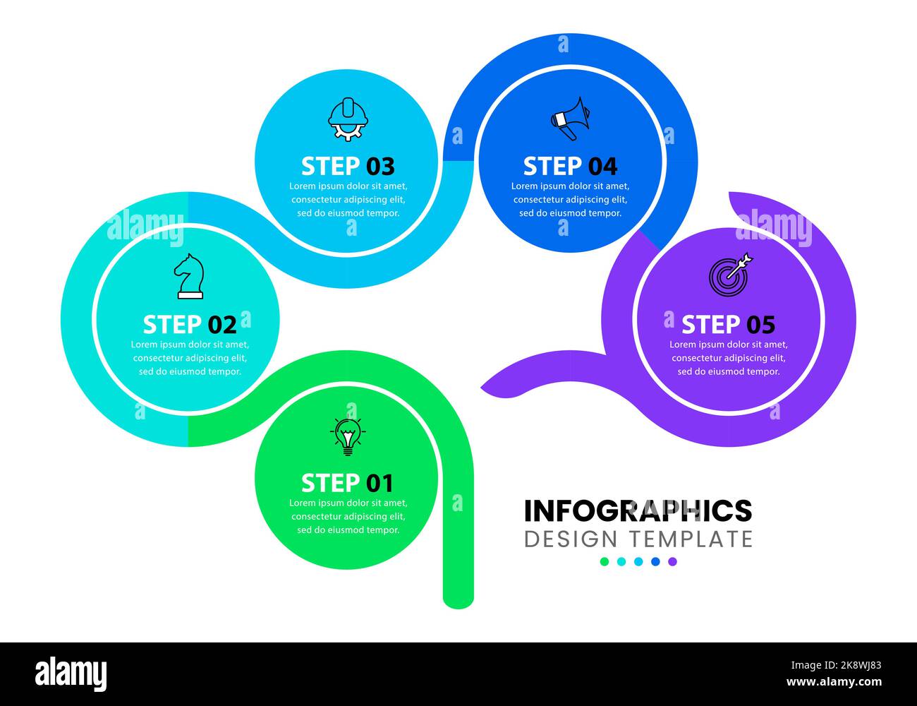 Infographic template with icons and 5 options or steps. Tree. Can be ...