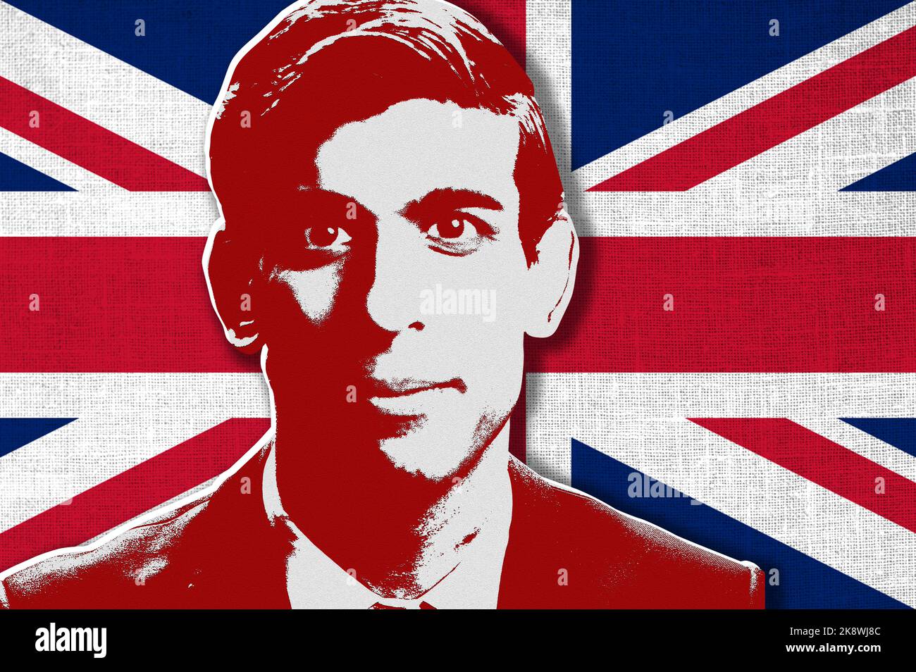 Rishi Sunak and UK flag Stock Photo - Alamy
