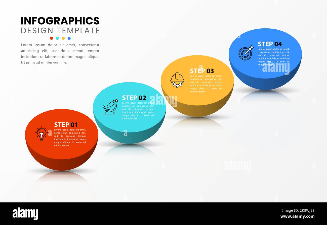 Infographic design template. Creative concept with 4 steps. Can be used ...