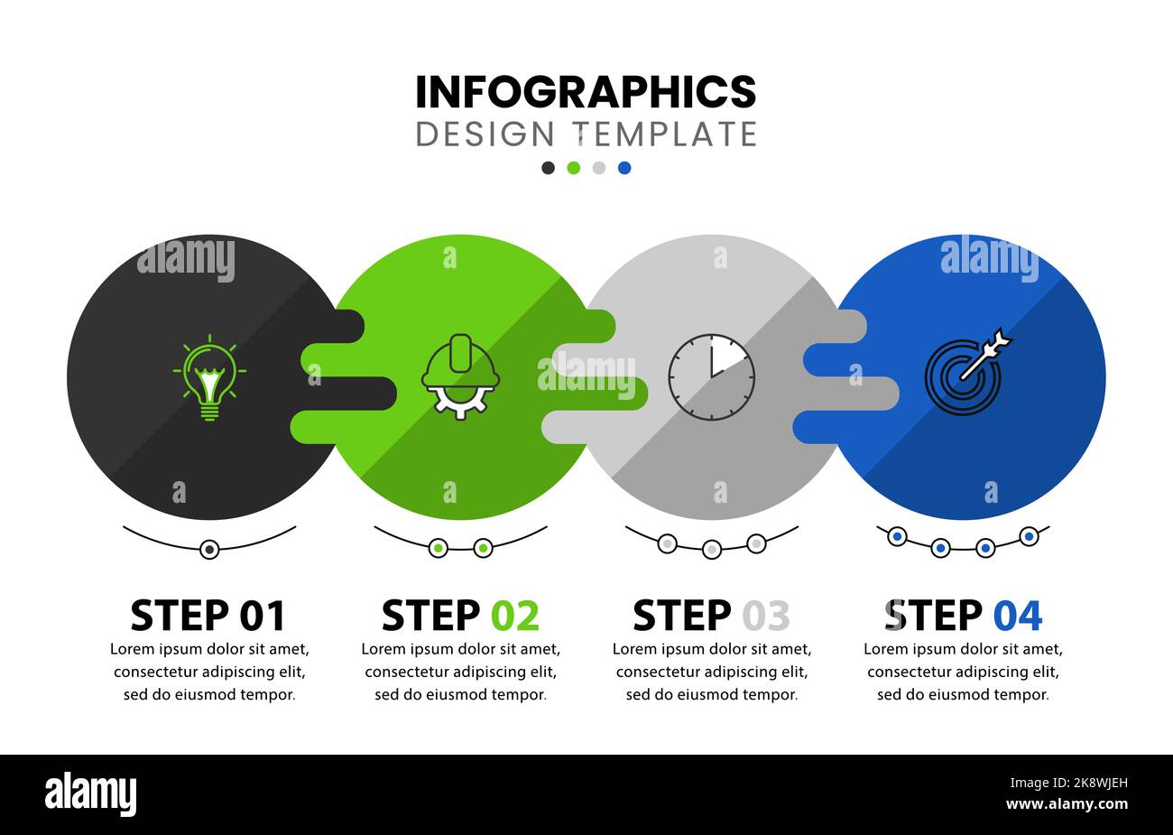 Infographic design template. Creative concept with 4 steps. Can be used ...