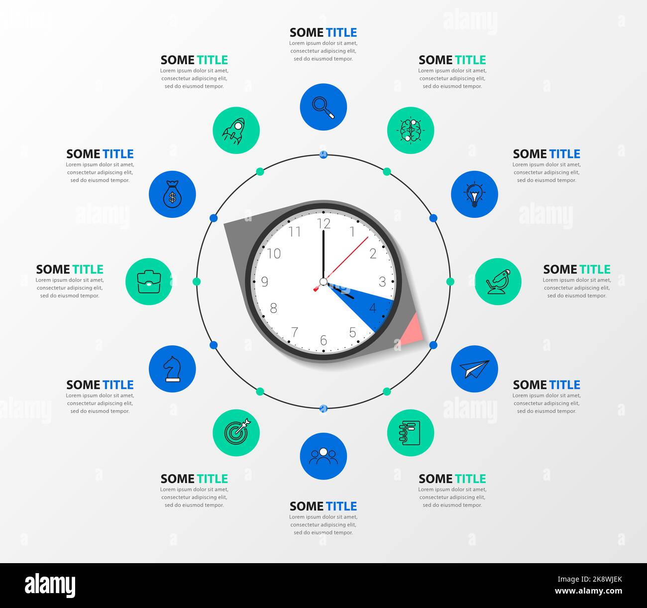 Infographic design template. Creative concept with 12 steps. Can be ...