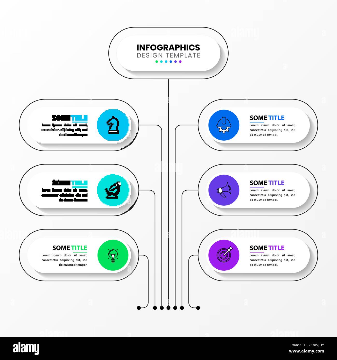 Infographic template with icons and 6 options or steps. Tree. Can be ...