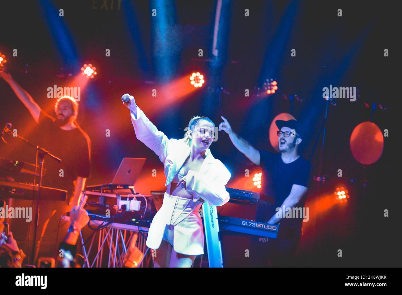 Pozzuoli, Italy. 24th Oct, 2022. The Italian singer Annalisa Scarrone ...