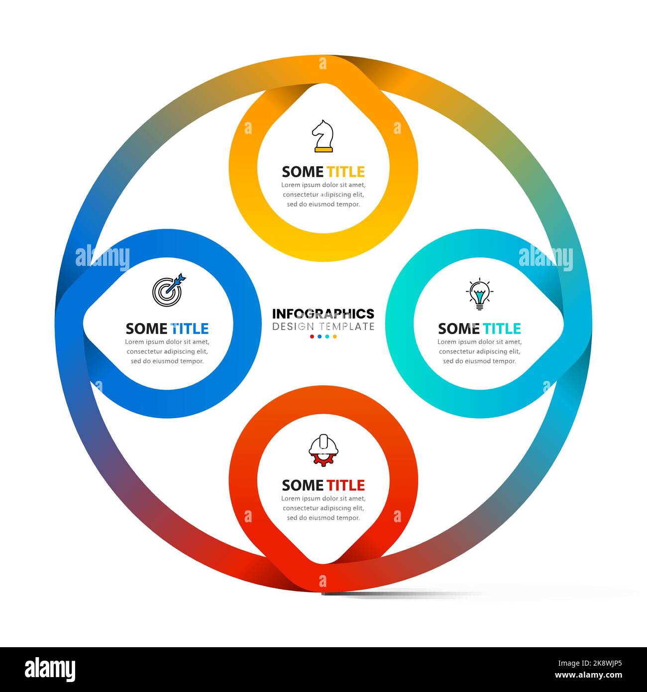 Infographic design template. Creative concept with 4 steps. Can be used ...