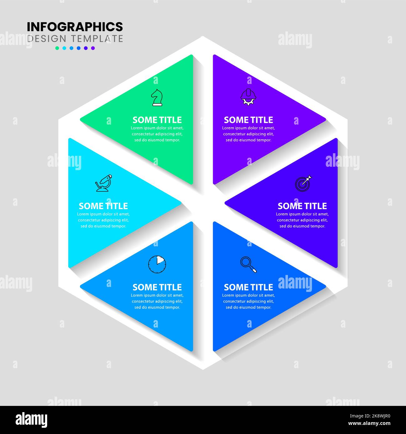 Infographic design template. Creative concept with 6 steps. Can be used ...