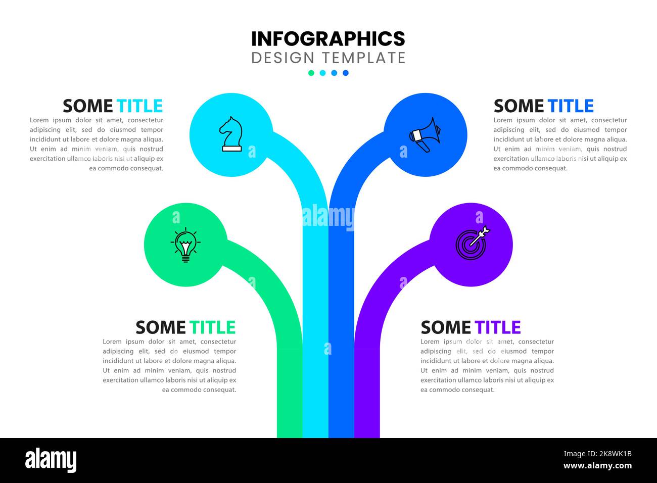 Infographic template with icons and 4 options or steps. Tree. Can be ...