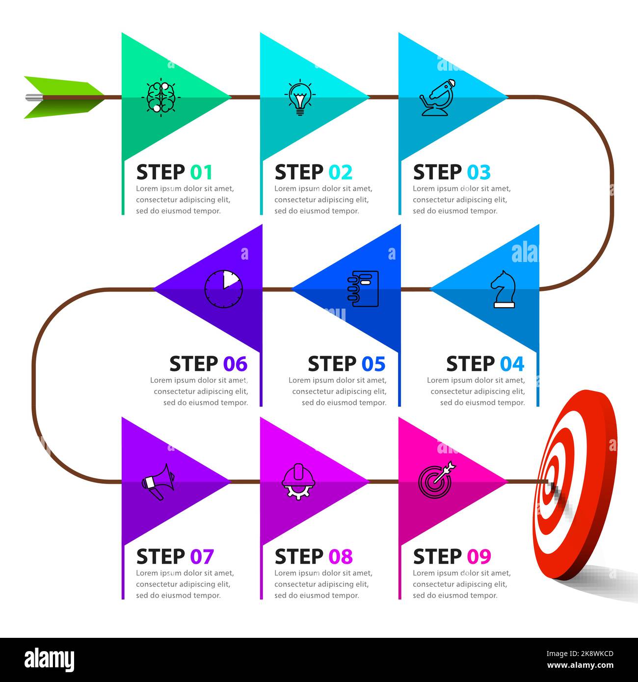 Number 9 goal Stock Vector Images - Alamy