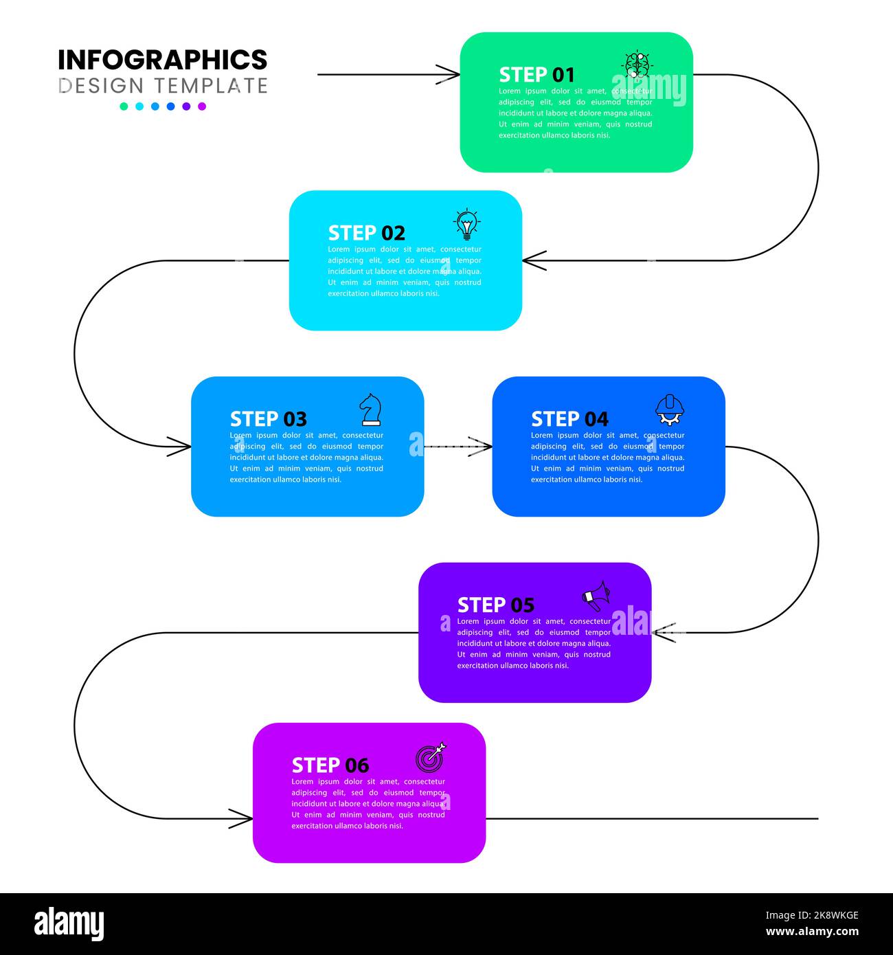 Infographic template with icons and 6 options or steps. Timeline. Can ...