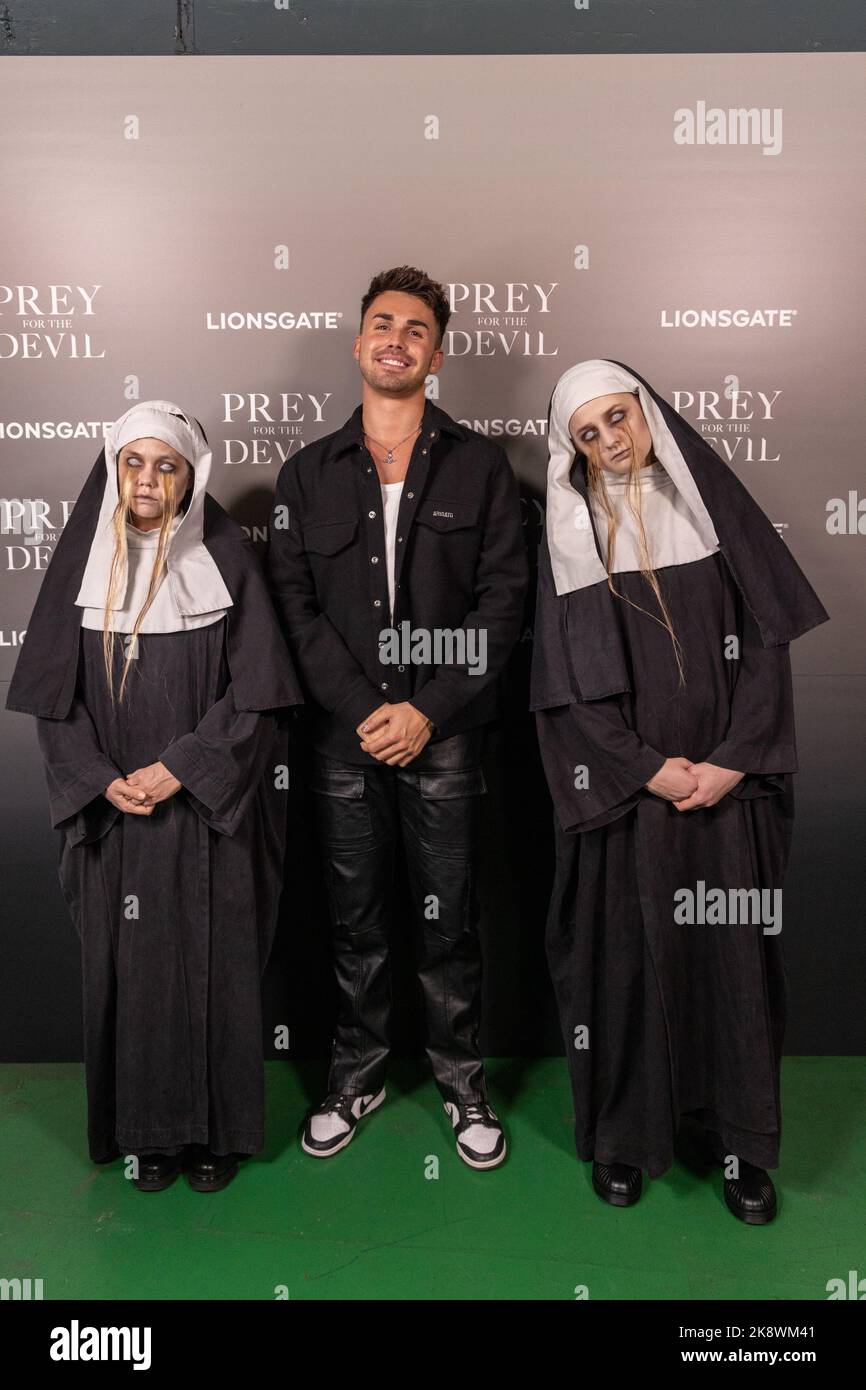 London, UK. 24th Oct, 2022. Joe Baggs attends the "Prey For The Devil ...