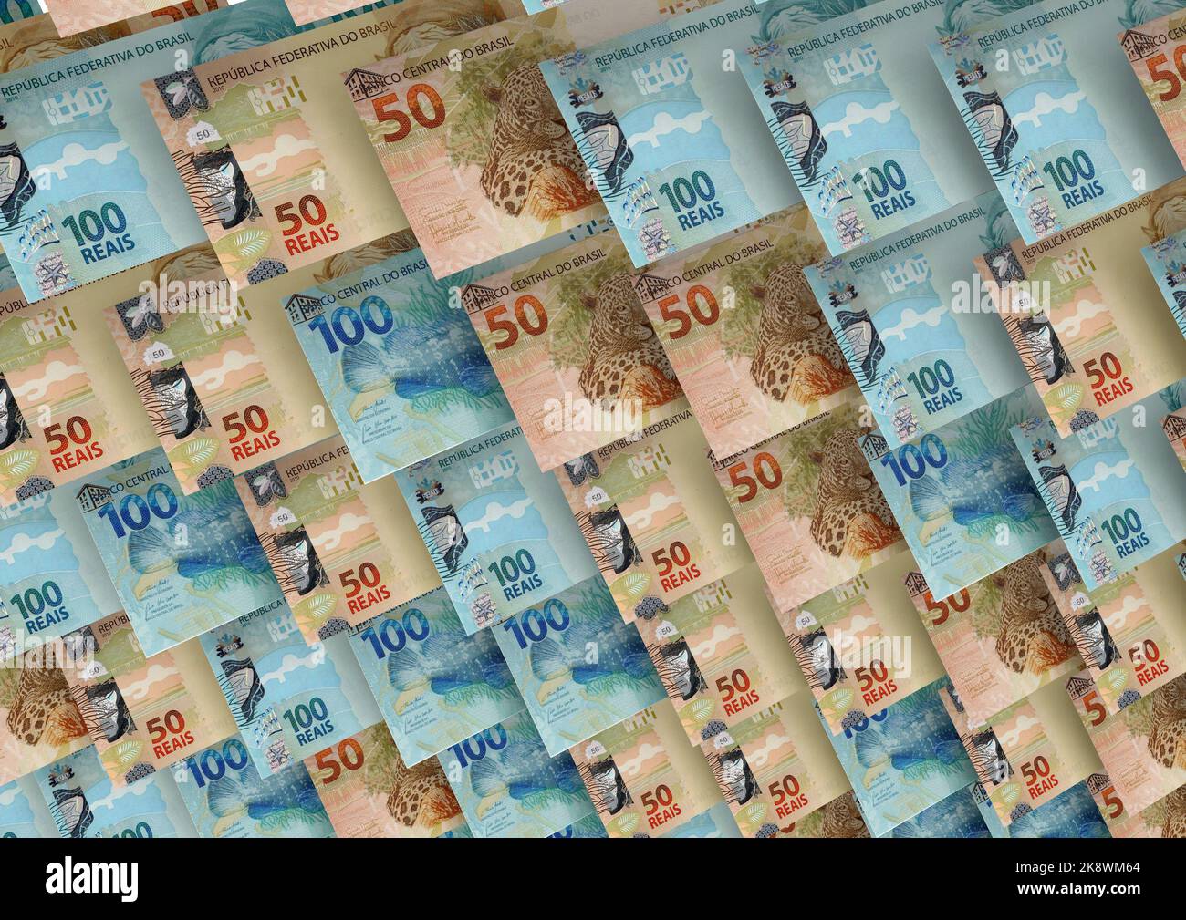 Official Money of Brazil, Real Currency. Money, reais, hundred reais ...