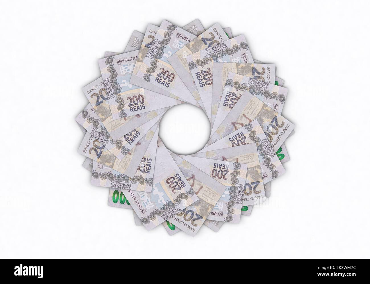 Official money of Brazil, Real Currency. Money, Reais, two hundred ...