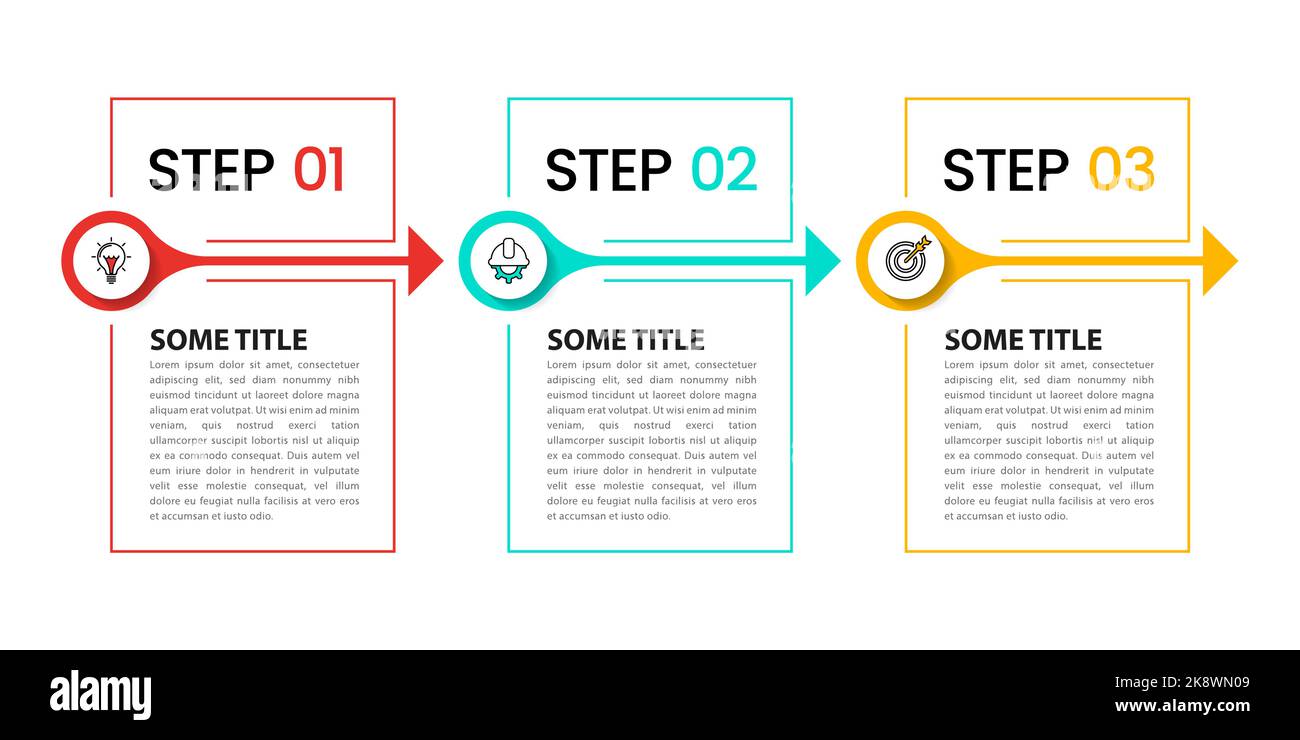 Infographic template with icons and 3 options or steps. Can be used for ...