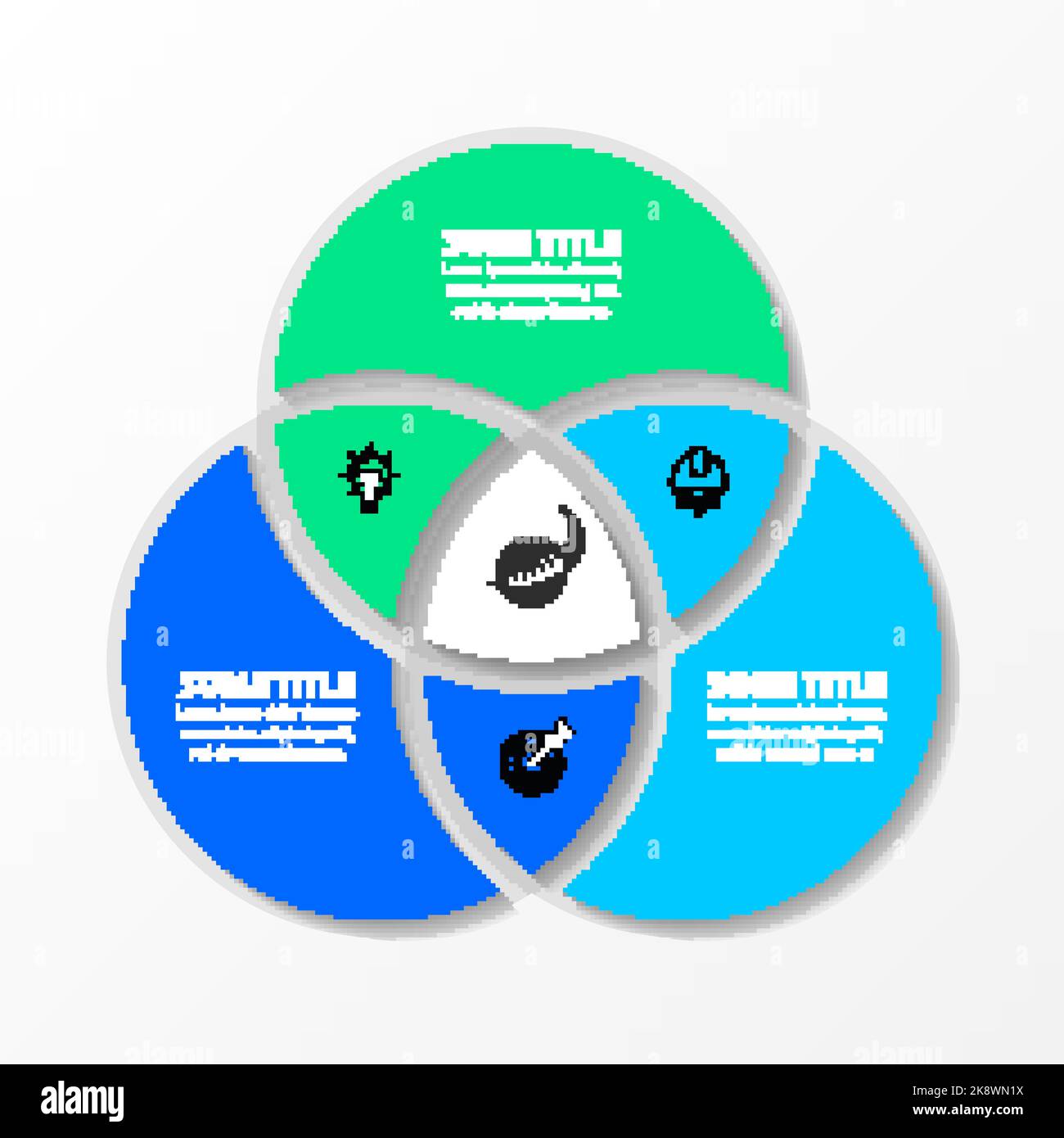 Infographic template with icons and 3 options or steps. Circle. Can be ...