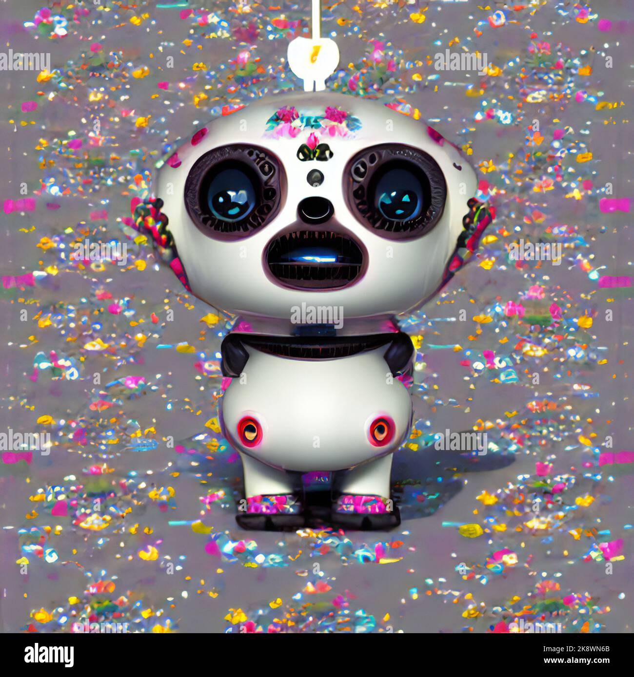 Sugar Skull Robots celebrating the Day of the Dead Festival after ...