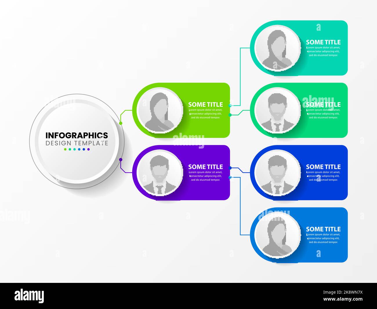 Infographic template with 6 options or steps. Business hierarchy. Can ...