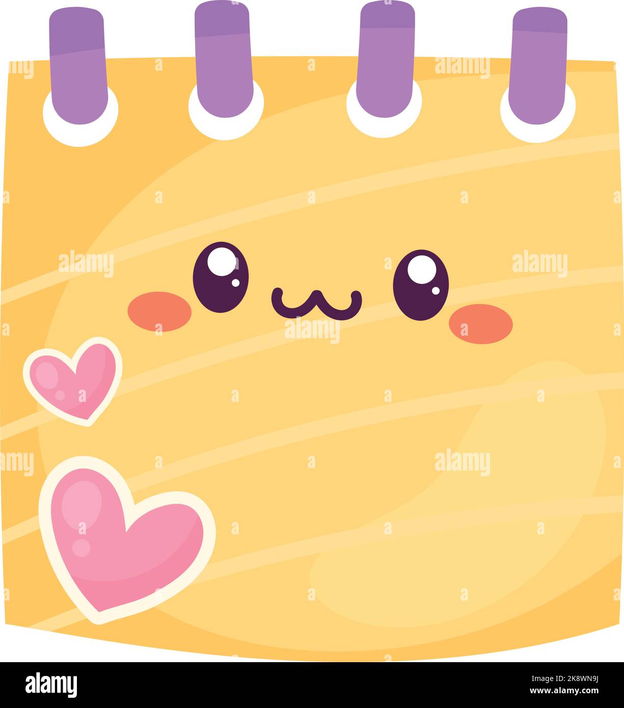 cute notes block kawaii style character Stock Vector Image & Art - Alamy