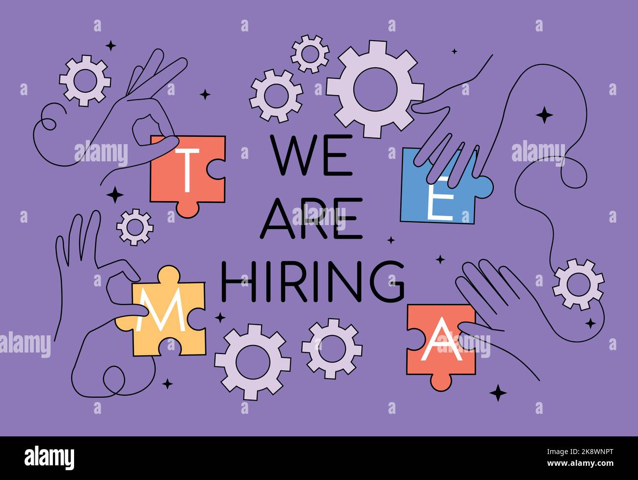 We are hiring flyer Stock Vector Images - Alamy