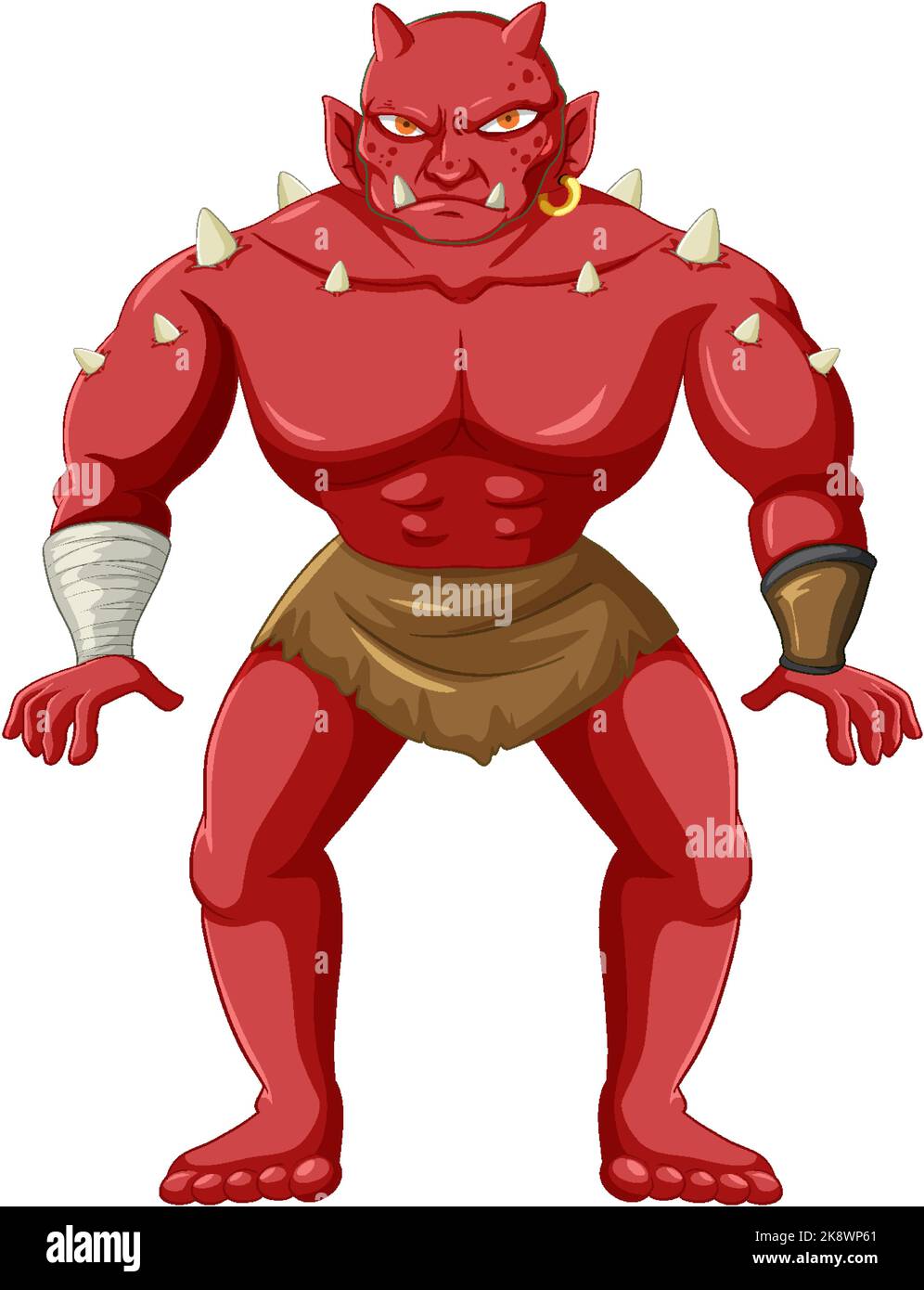 Orc cartoon character isolated illustration Stock Vector Image & Art ...