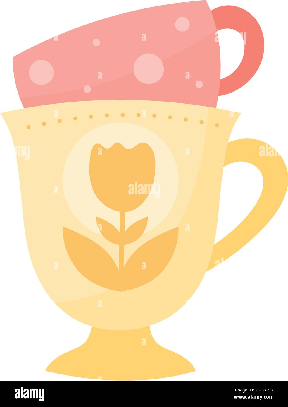 kitchen cups utensils isolated icon Stock Vector Image & Art - Alamy