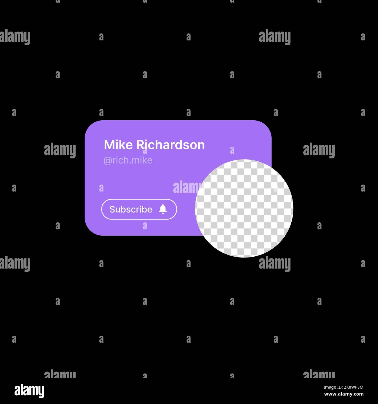 User Profile Banner Illustration. Social Media UI Concept. Editable ...