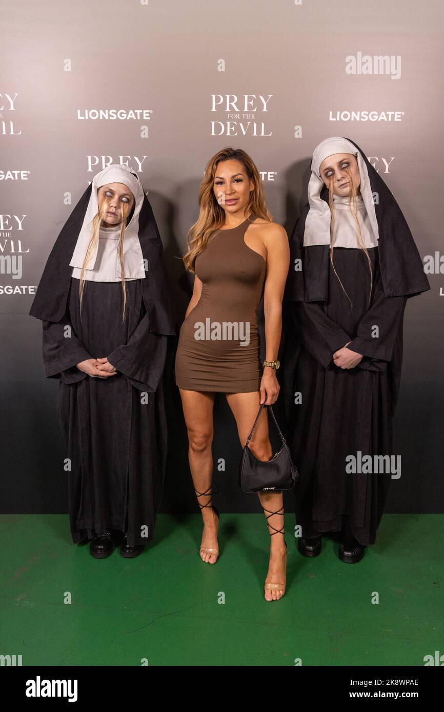 London, UK - 24 Oct 2022, AJ Bunker attends the "Prey For The Devil ...