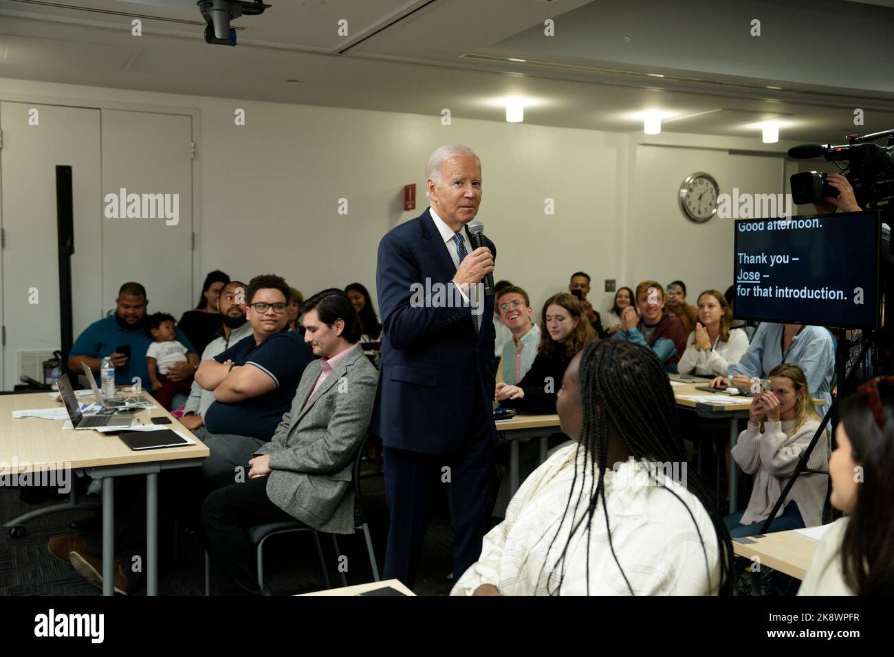 United States President Joe Biden delivers remarks at the Democratic ...