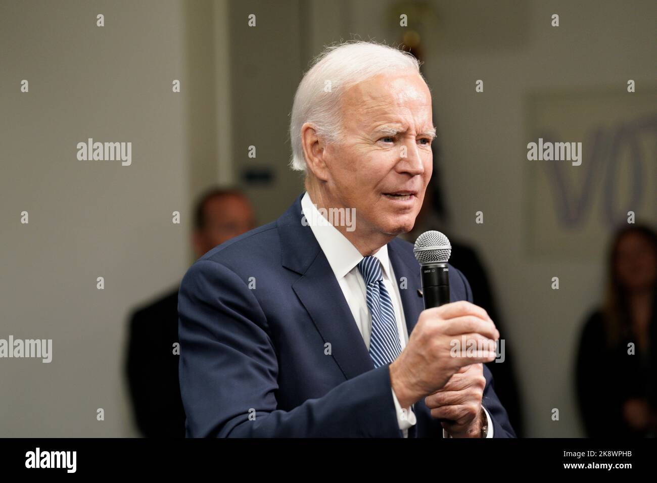 United States President Joe Biden delivers remarks at the Democratic ...