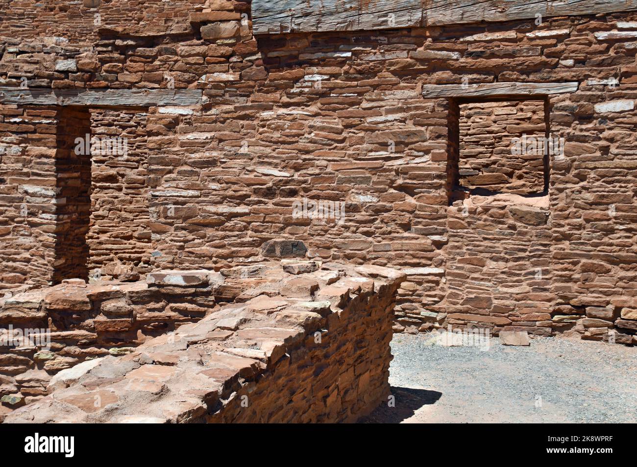 Adobe and Sandstone Spanish Mission Architecture from 1629 Stock Photo ...