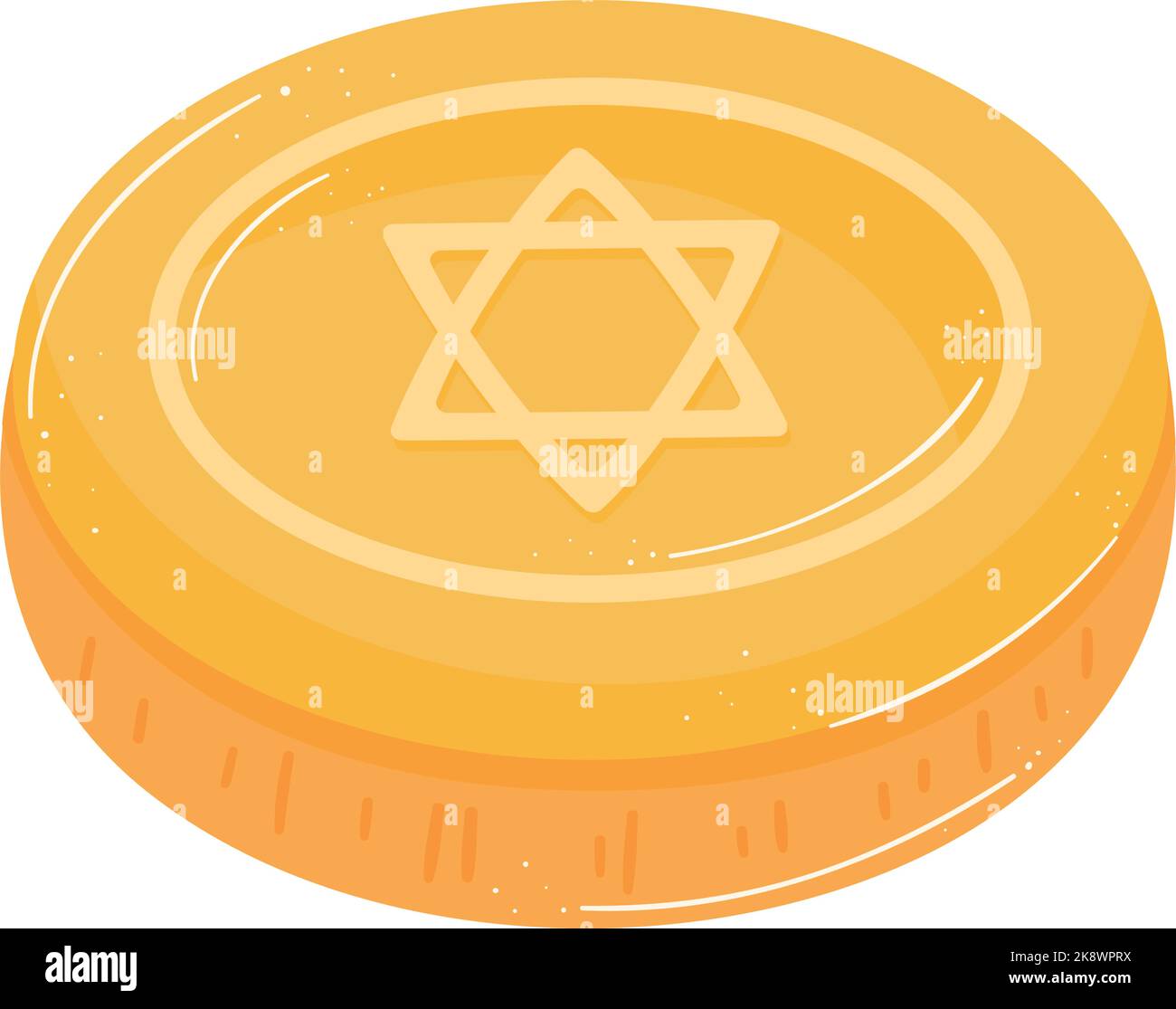 jewish golden coin with star Stock Vector Image & Art - Alamy