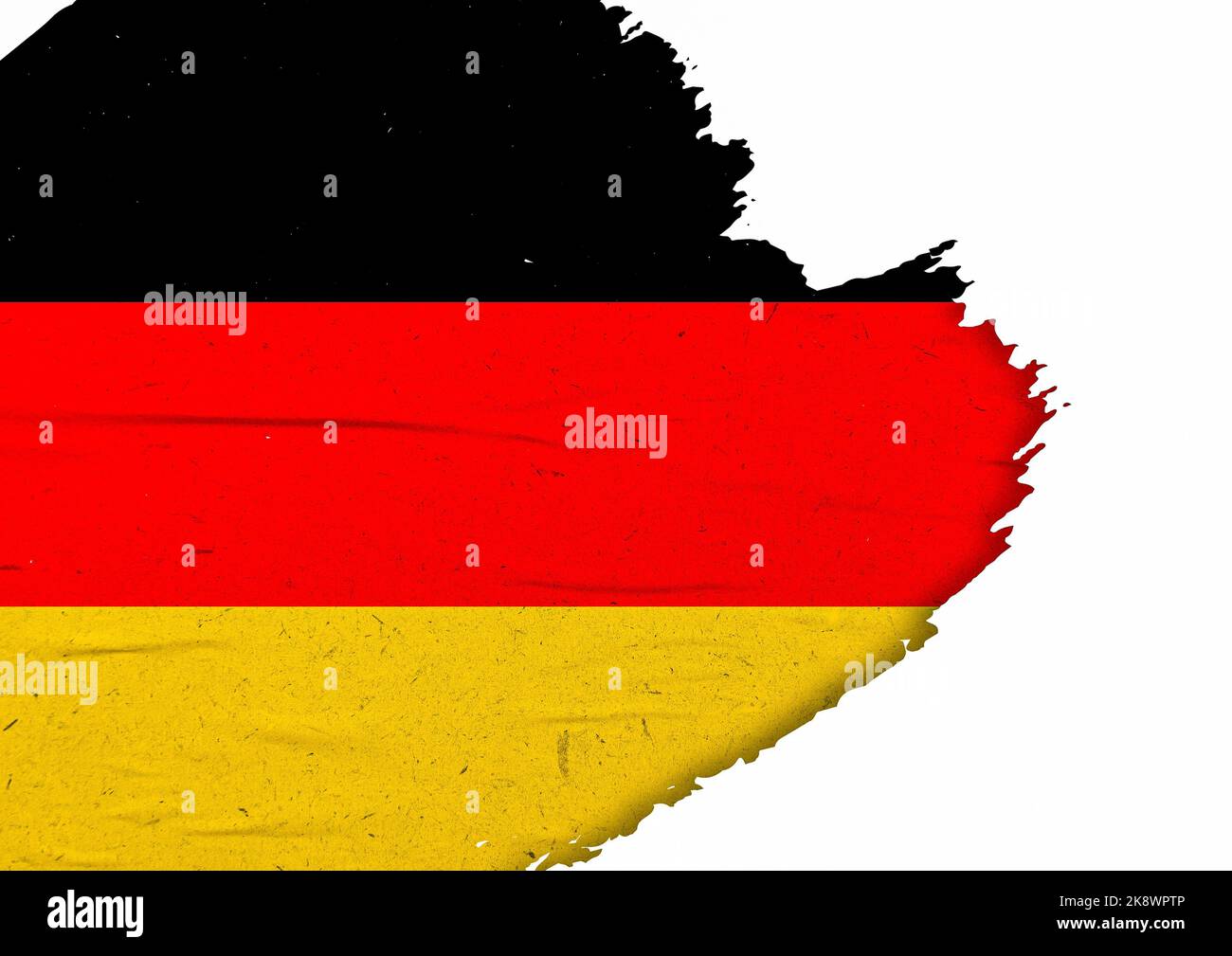 Abstract Germany flag with ink brush stroke effect Stock Photo - Alamy
