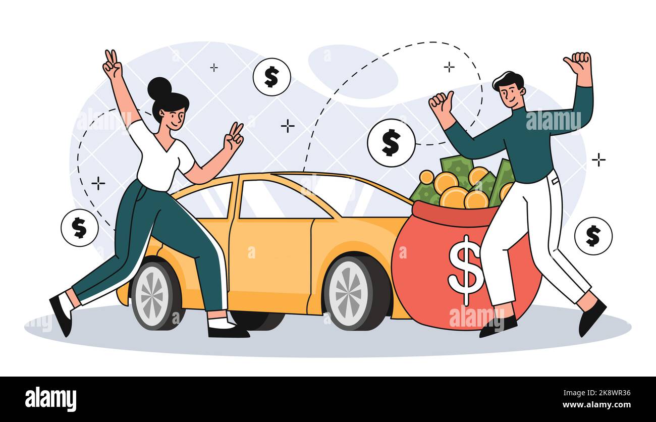 Lottery winner cartoon hi-res stock photography and images - Alamy