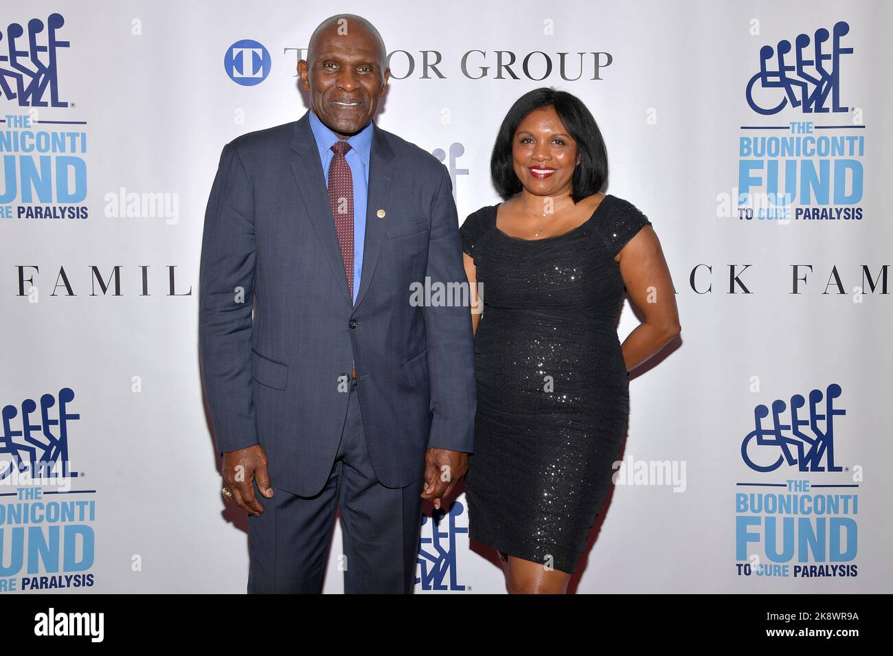 New York, USA. 24th Oct, 2022. NFL hall of fame member Harry Carson and ...