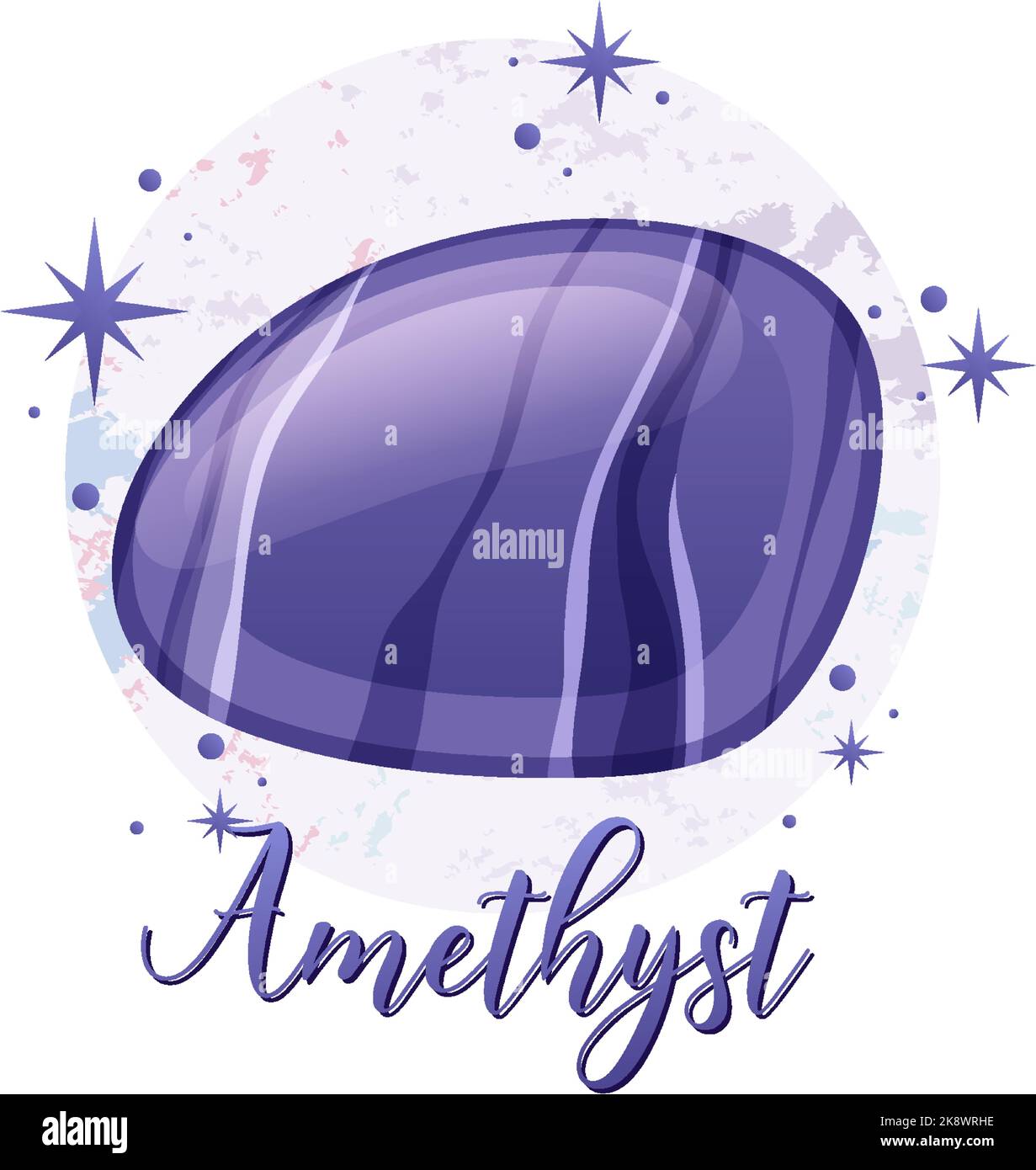 Amethyst gemstone with text illustration Stock Vector Image & Art - Alamy