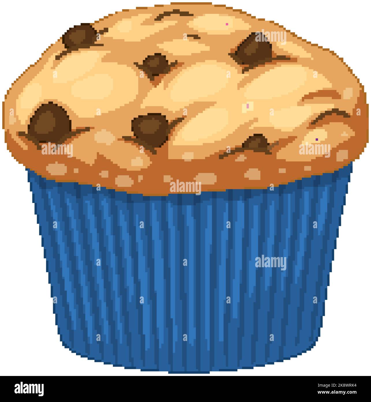 A chocolate muffin isolated illustration Stock Vector Image & Art - Alamy