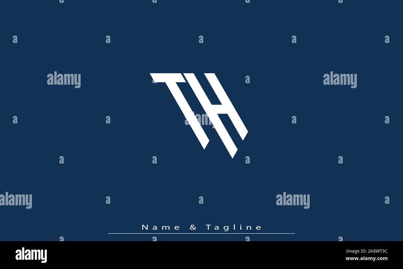 Alphabet letters Initials Monogram logo TH , HT Stock Vector Image ...