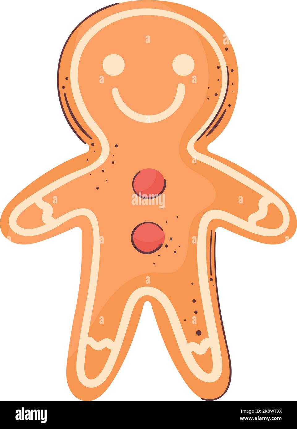 merry christmas sweet cookie icon Stock Vector Image & Art - Alamy