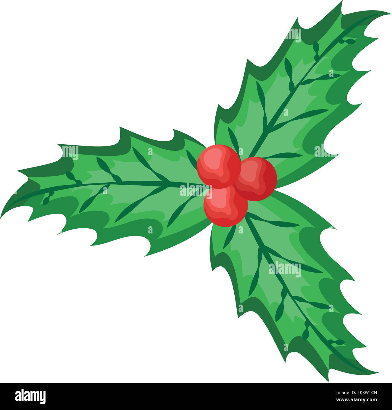 cute mistletoe design Stock Vector Image & Art - Alamy