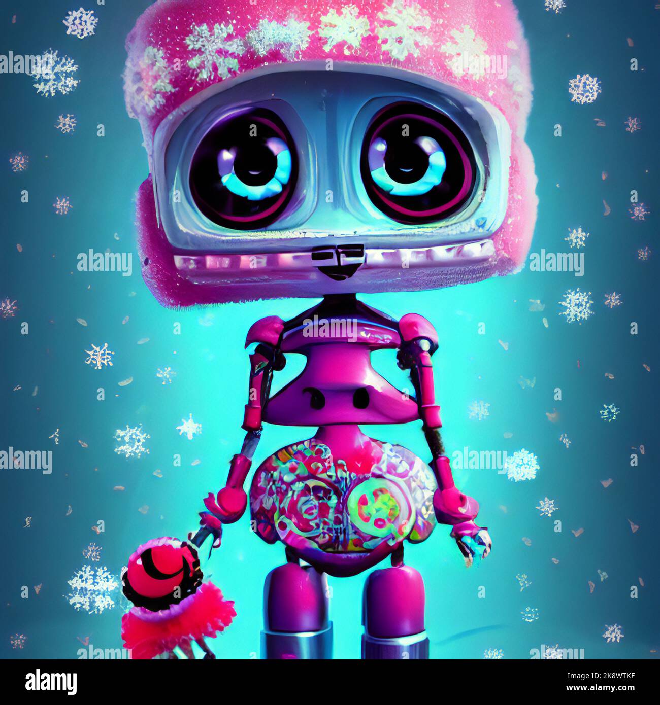 Sugar Skull Robots celebrating the Day of the Dead Festival after ...