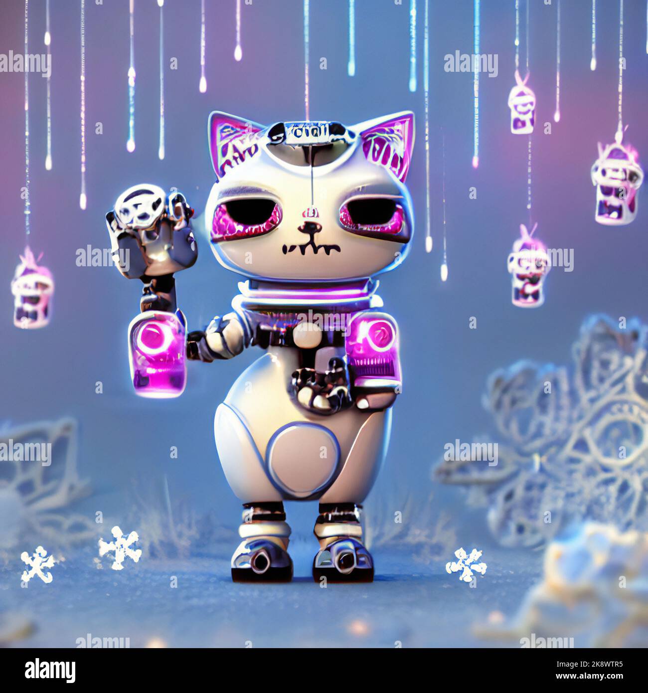 Sugar Skull Robots celebrating the Day of the Dead Festival after ...