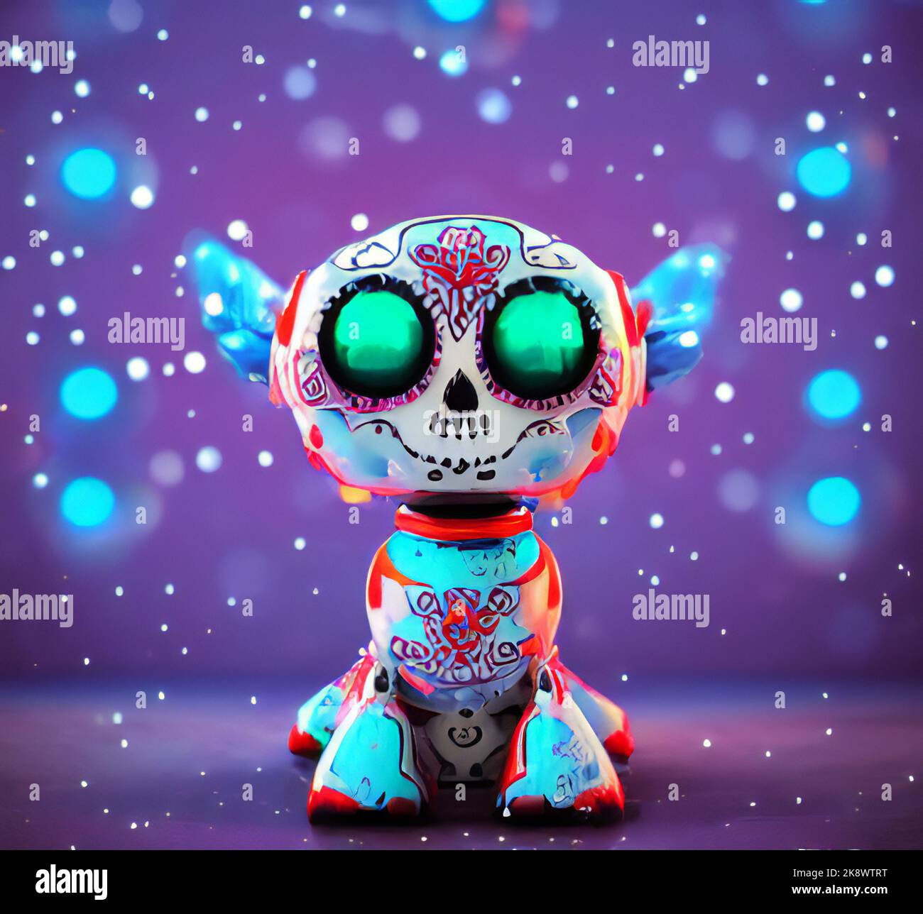 Sugar Skull Robots celebrating the Day of the Dead Festival after ...