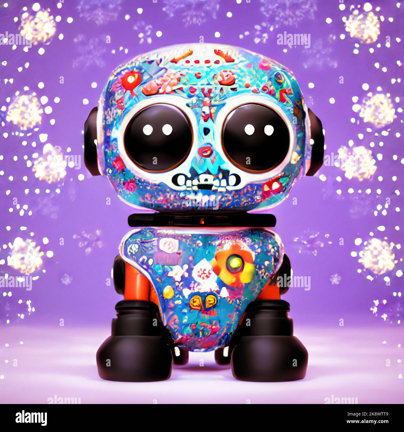 Sugar Skull Robots celebrating the Day of the Dead Festival after ...
