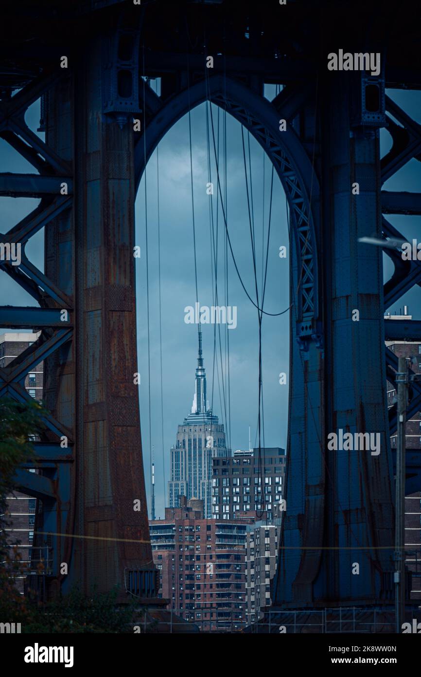 The Empire State Building from Washington Bridge Stock Photo - Alamy